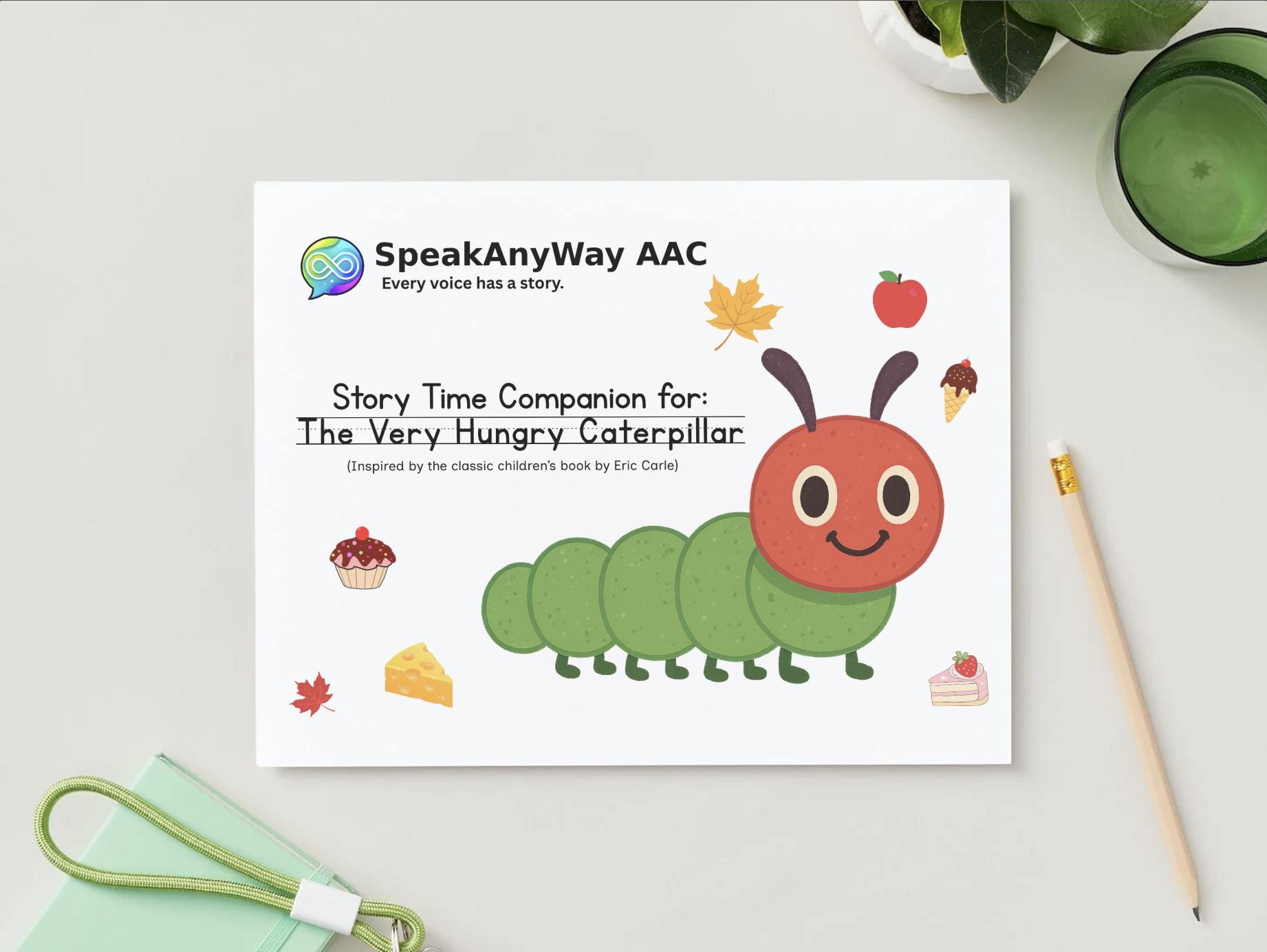 Very Hungry Caterpillar AAC Board | Printable Story Time Communication ...