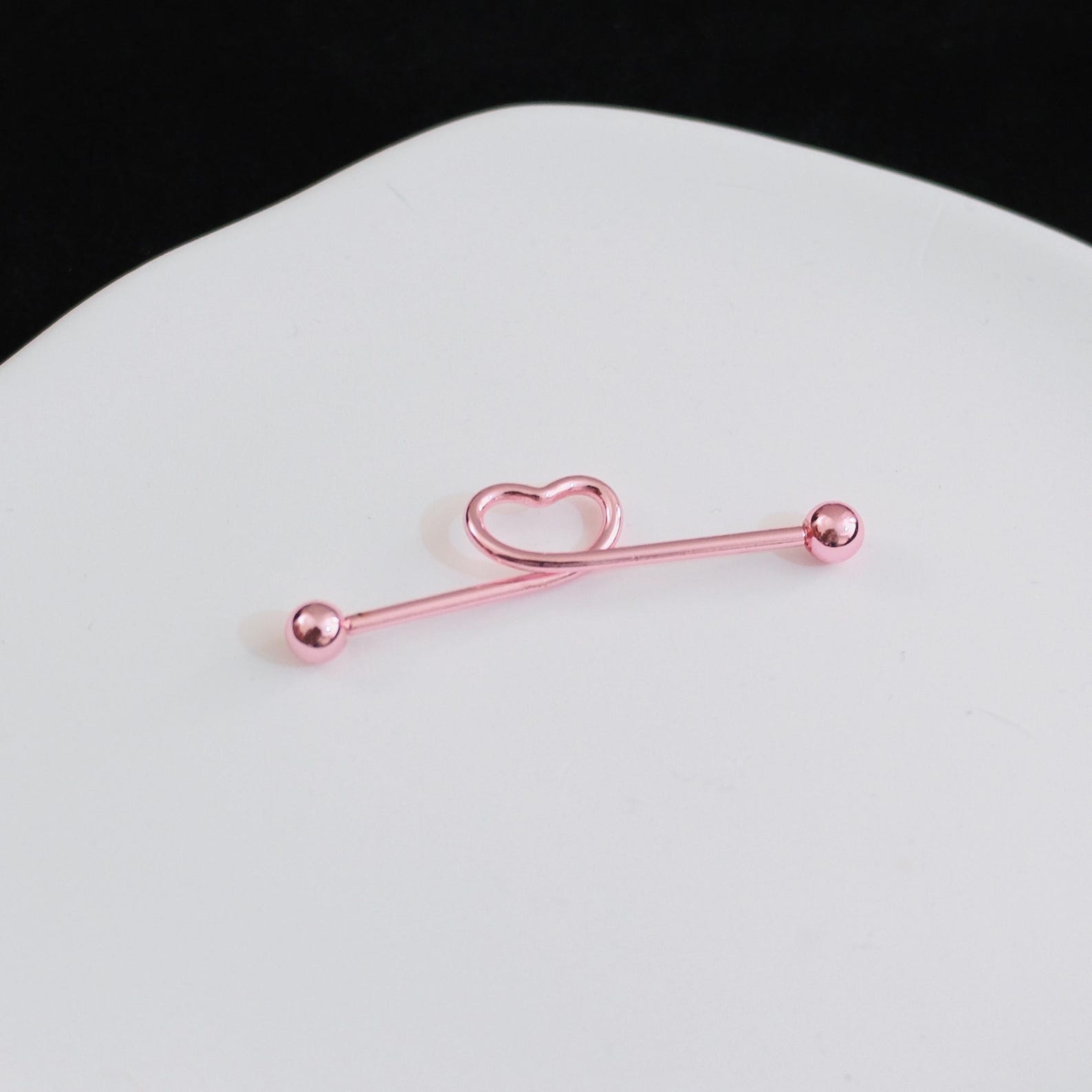 Heartstruck Devil Earring Set｜gothic Industrial Bar｜devil Chain ...