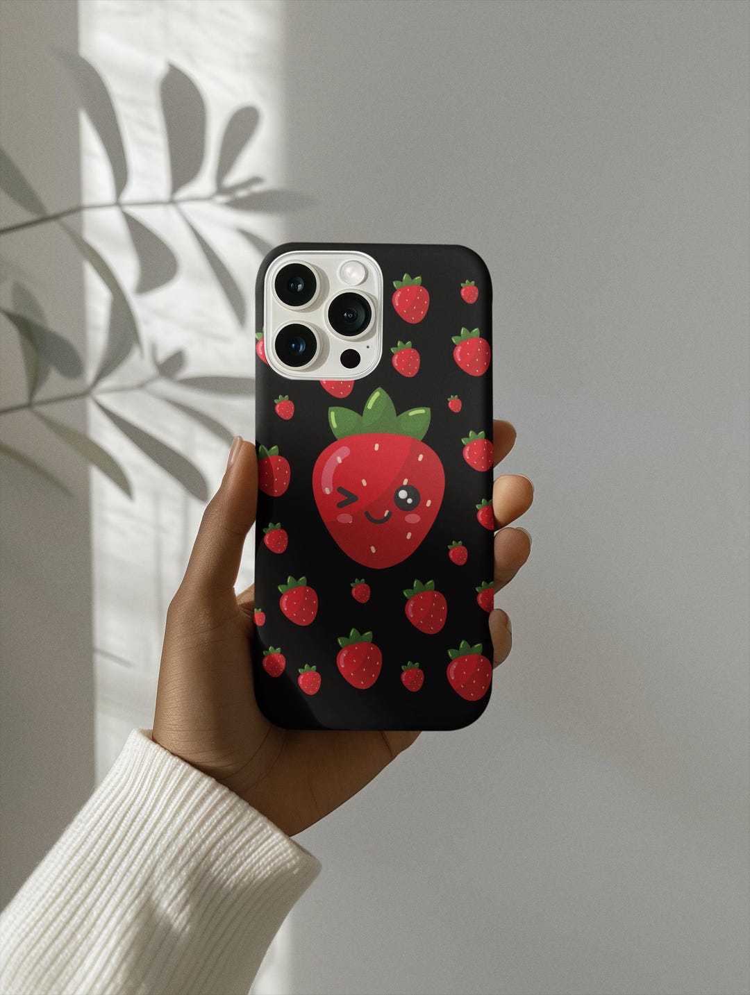 Cute Strawberry Phone Case, Kawaii Phone Cover, Tough Phone Cases, Gift ...