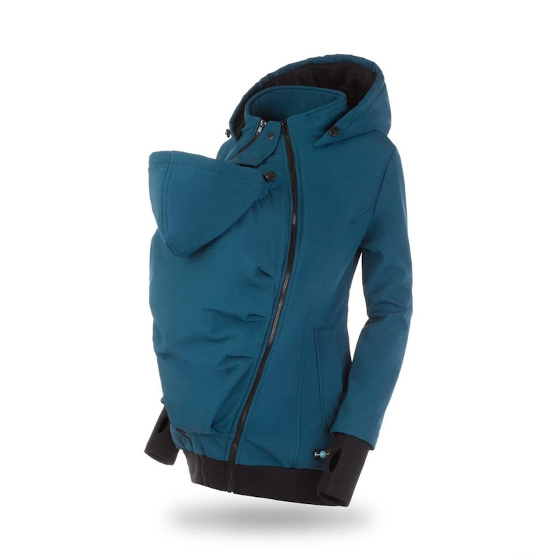 Women High Quality Softshell Jacket- Maternity Babywearing- Front Carry ...