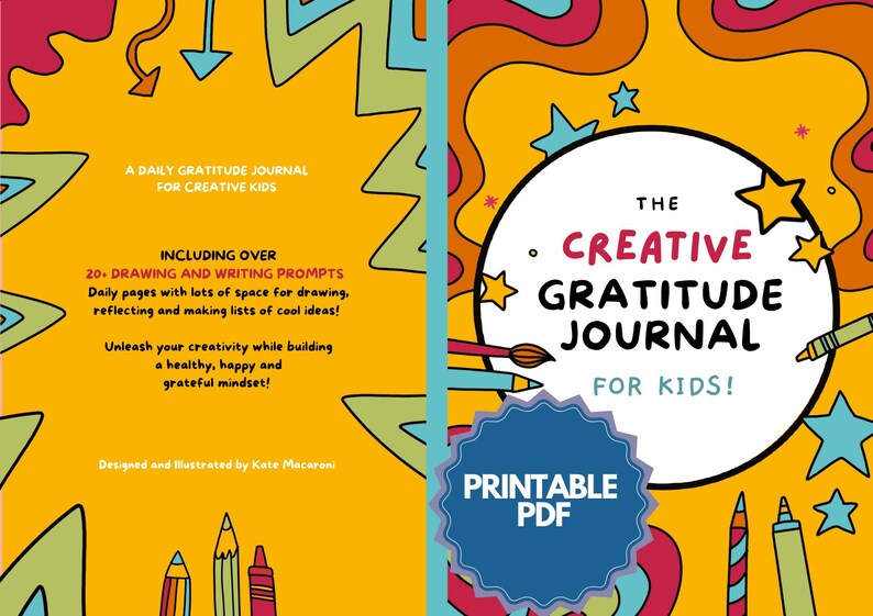 Gratitude Journal Kids Printable - the Creative Gratitude Journal for ...