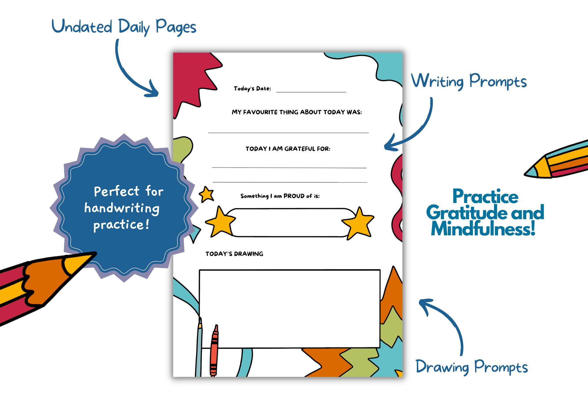 Gratitude Journal Kids Printable - the Creative Gratitude Journal for ...