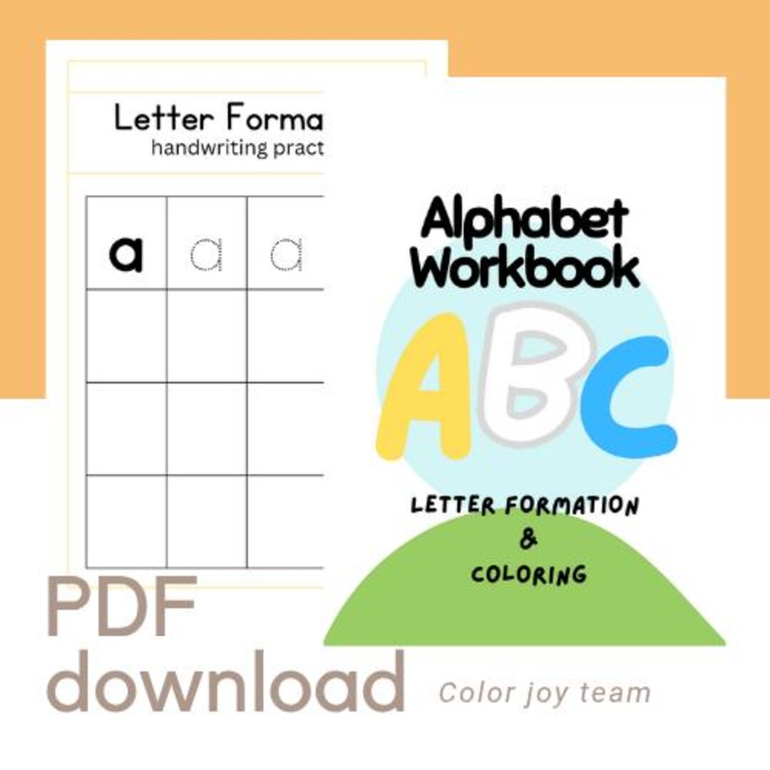 Alphabet Tracing & Coloring Book PDF – Preschool Letter Writing A–Z ...