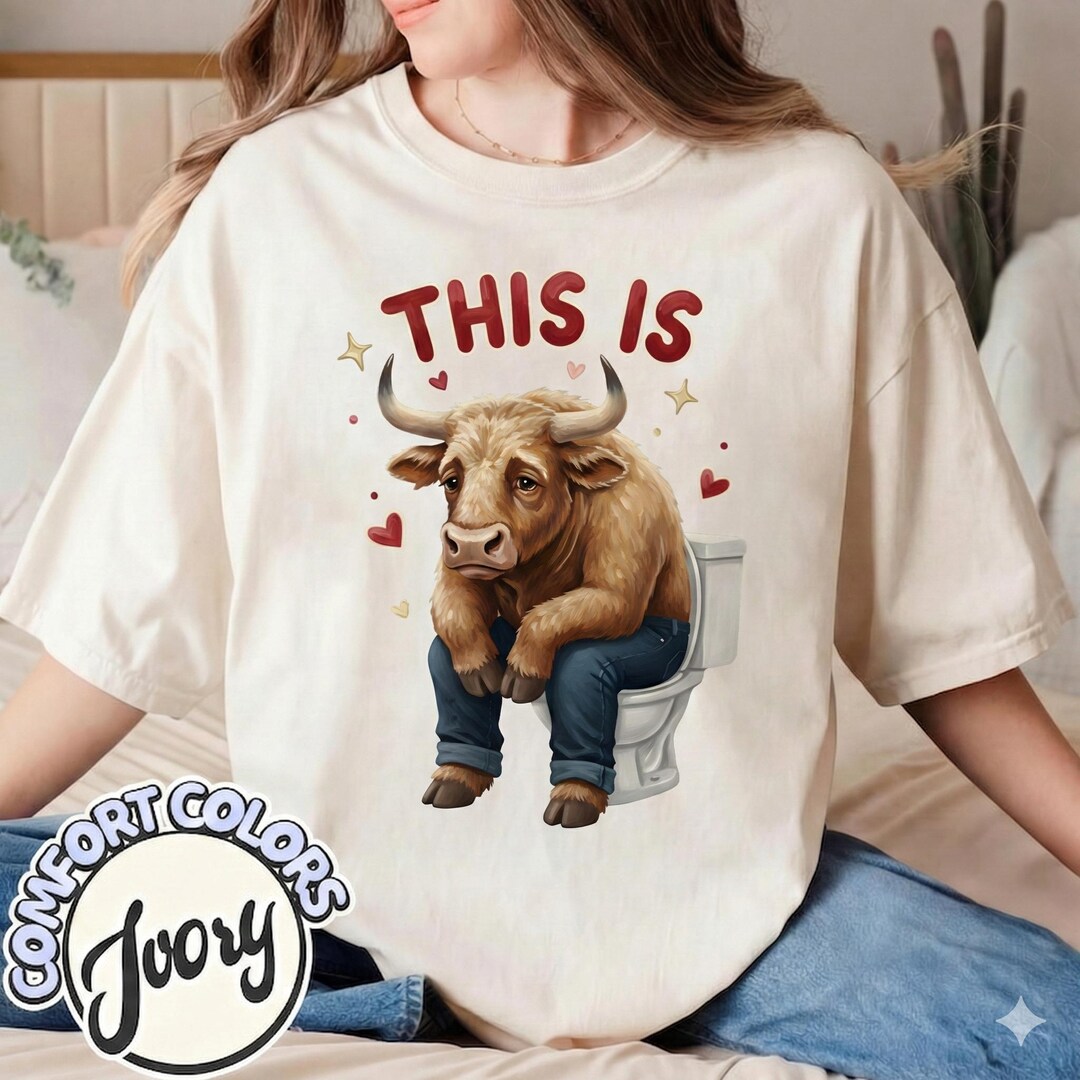 Funny Bull PNG, This is Love Bull Design, Valentine Toilet Humor Art ...