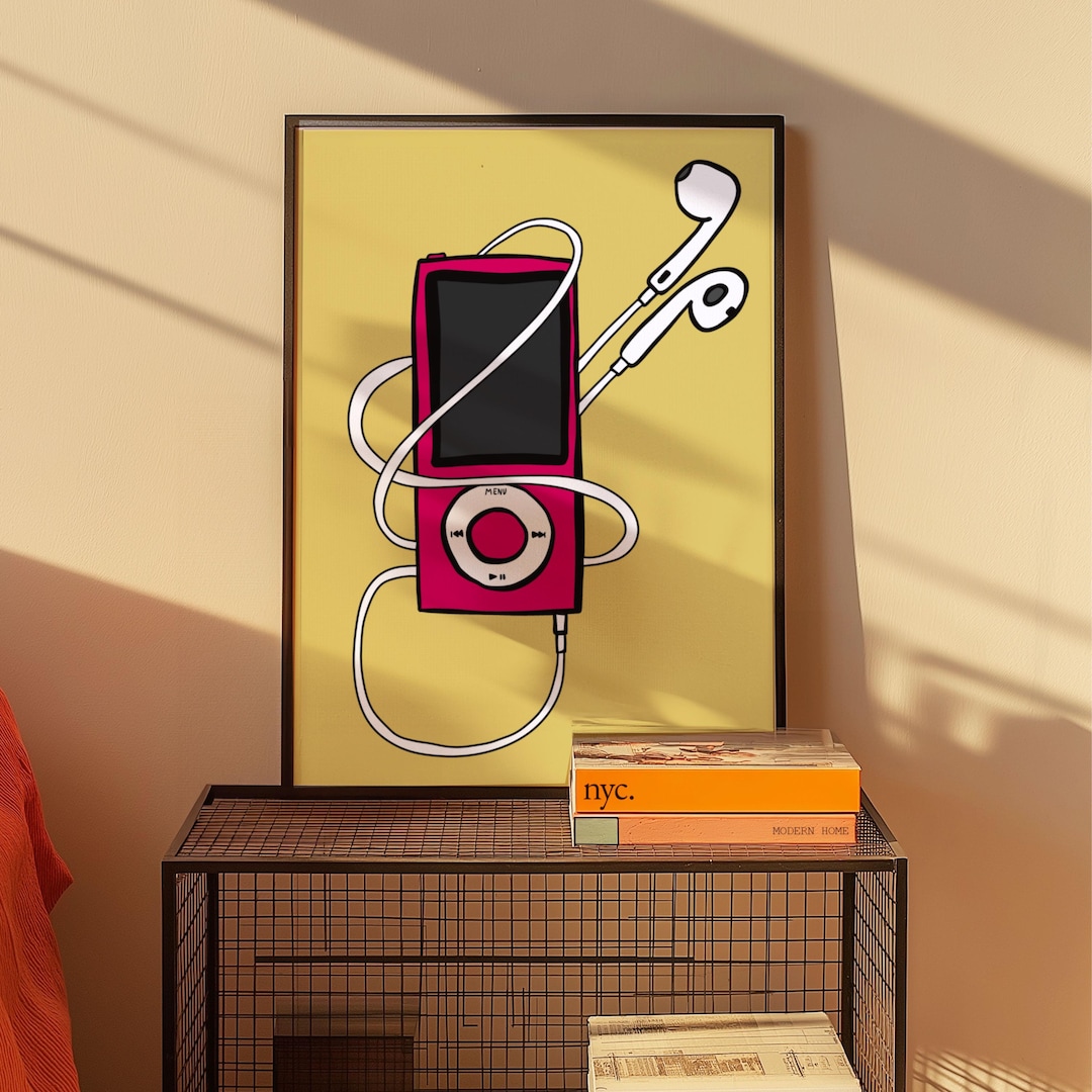 Colorful Ipod Nano Pop Art Print – Retro Tech Decor (digital Download ...