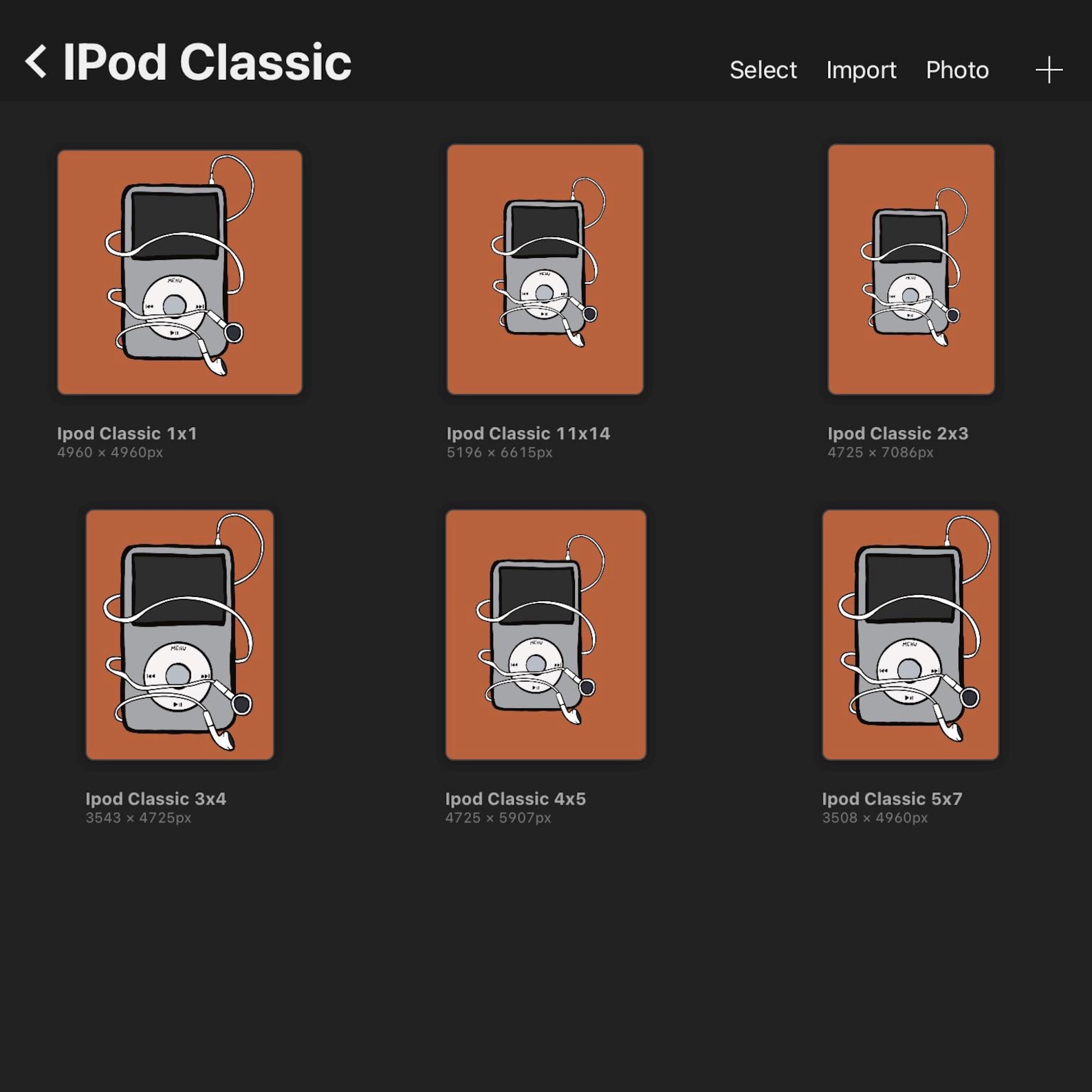 Ipod Classic Line Art Retro Tech Drawing Minimalist Digital Download ...