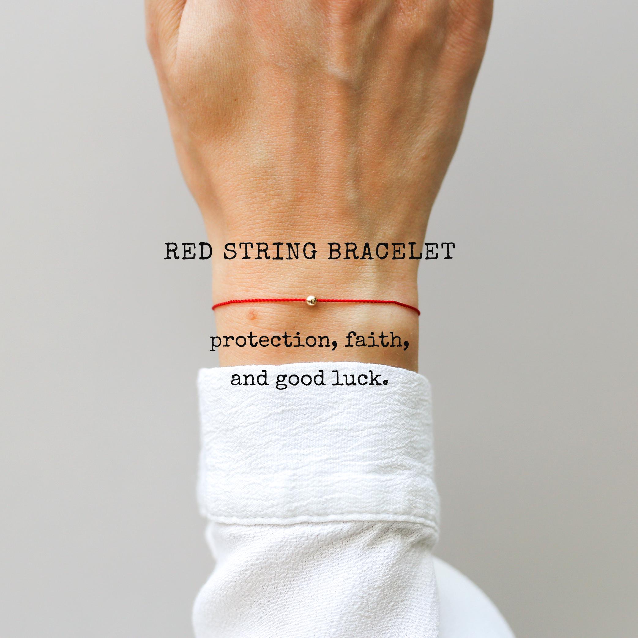 Red String Cord Bracelet – Protection Bracelet, Good Luck Jewelry ...