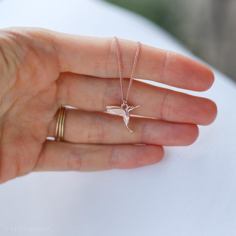 Resilience Definition Gift - Hummingbird Charm Necklace Sterling Silver ...