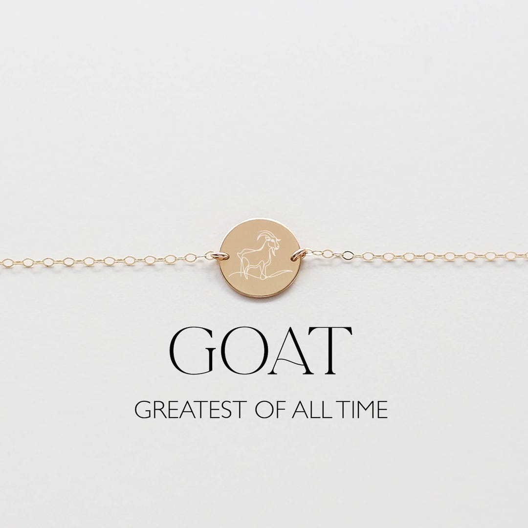 G.O.A.T. Bracelet – Greatest of All Time Gift for Her, Motivation or ...