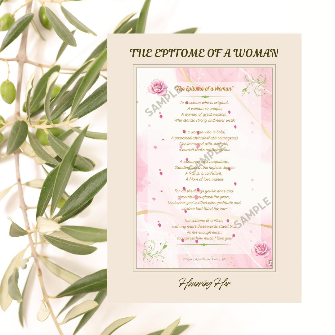 The Epitome of a Woman - Etsy