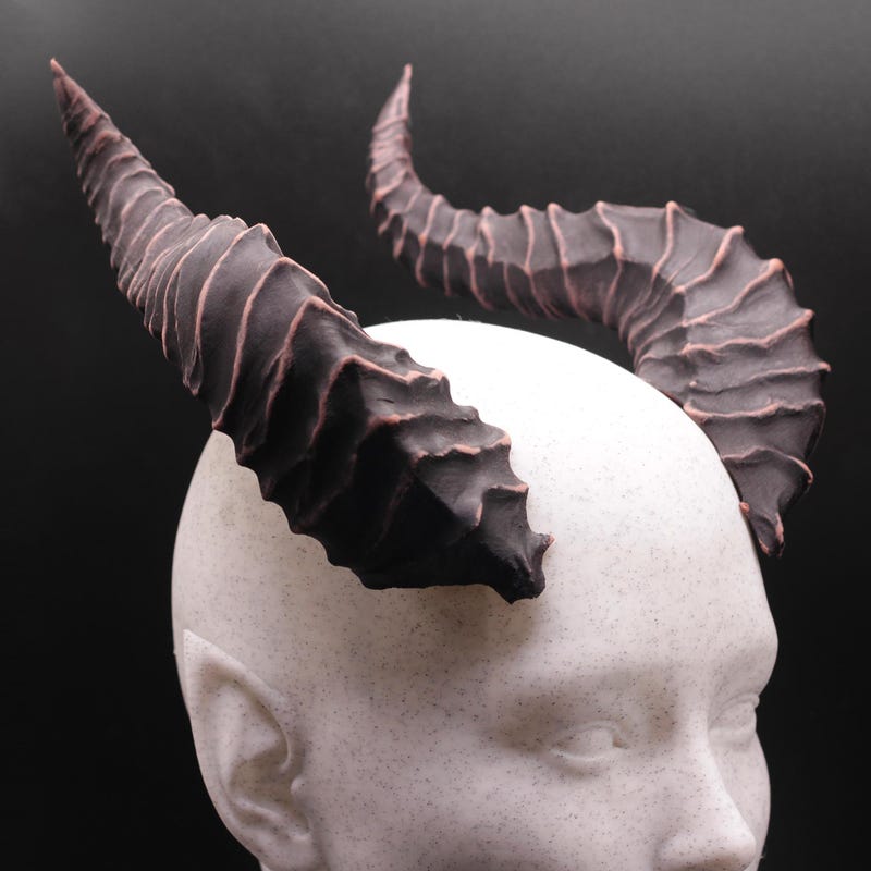 Black Demon Horns - Etsy