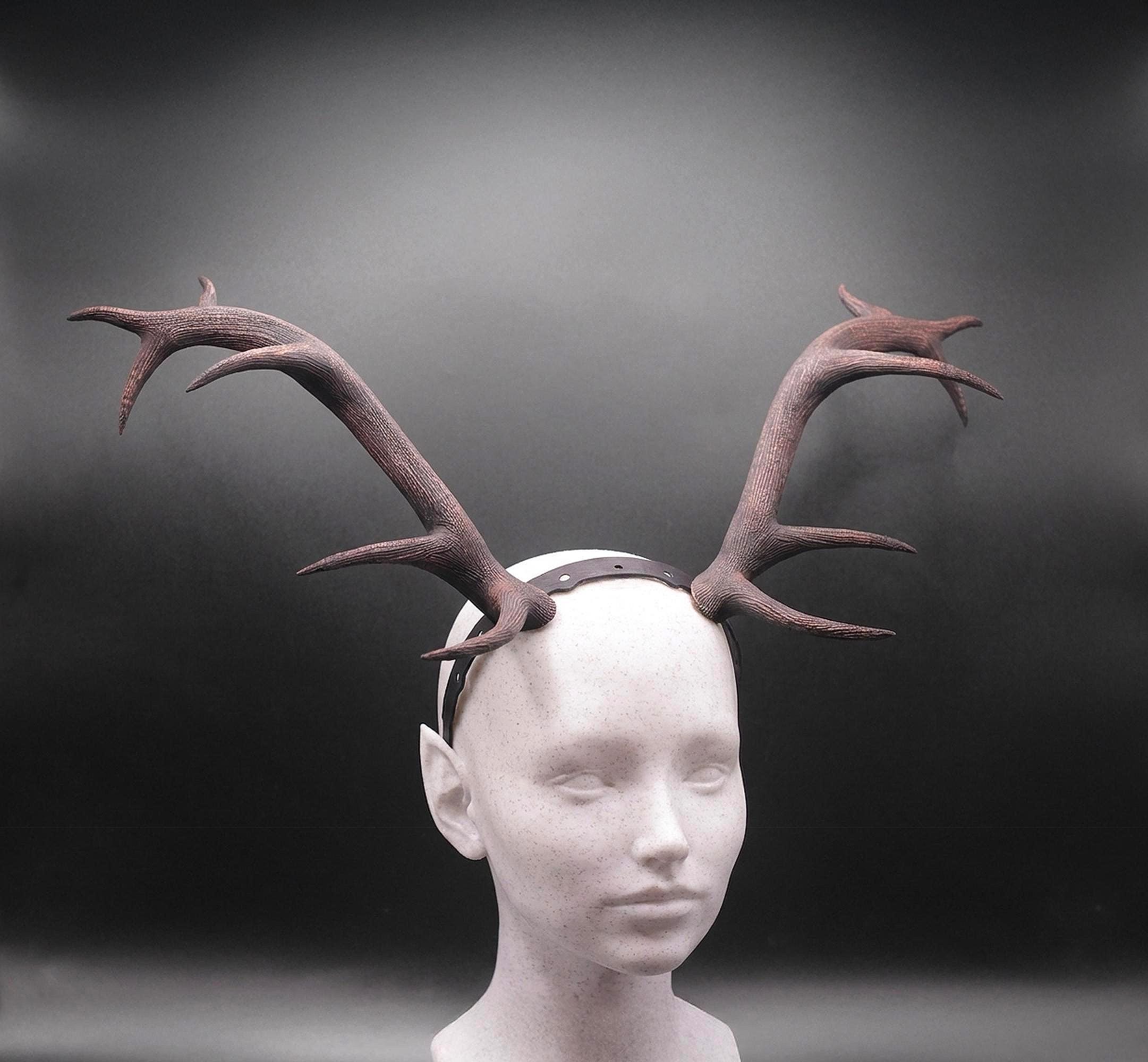 Forest Antler Fantasy Cosplay Horns With Comfort Fit Headband - Etsy
