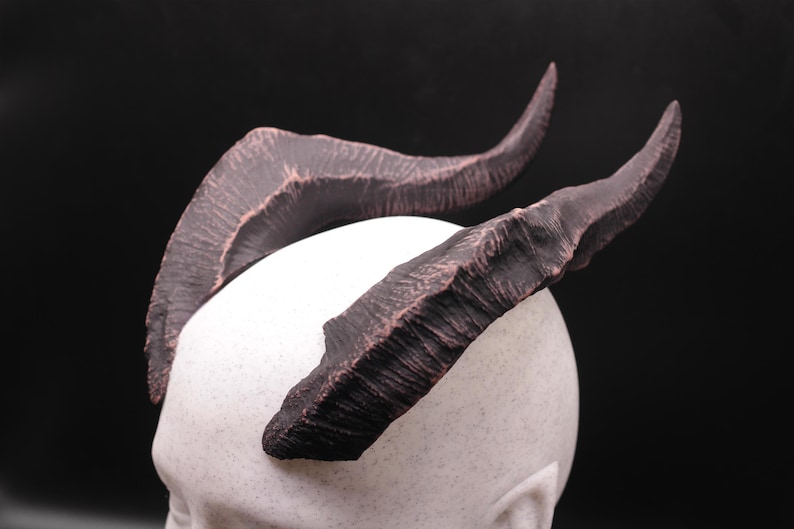 Shadow-step Fantasy Cosplay Horns With Comfort Fit Headband - Etsy