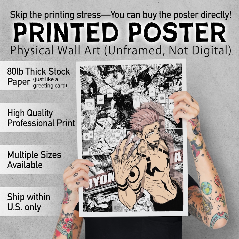Jjk Manga Panel Print - Etsy