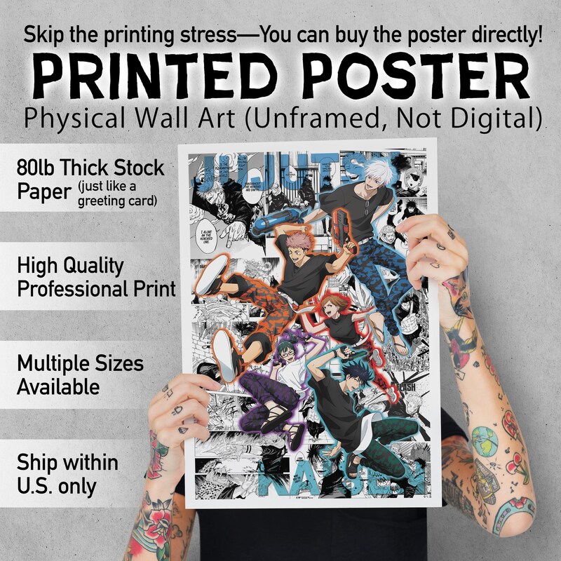 Jjk Manga Panel Print - Etsy