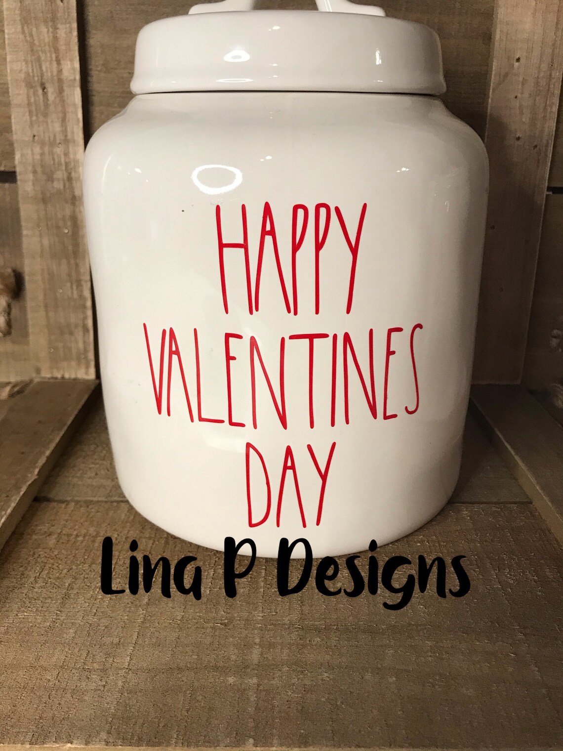 Rae Dunn Valentine Inspired Farmhouse Happy Valentines Day - Etsy