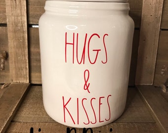 2 Pc Rae Dunn Valentine Inspired Farmhouse Heart Vinyl Decal | Etsy