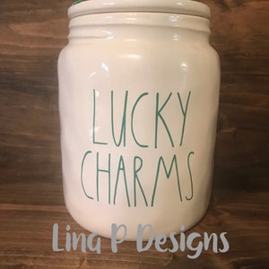 Rae Dunn Inspired St.patricks Day/lucky/ Lucky Charms / Shamrock / Pot ...