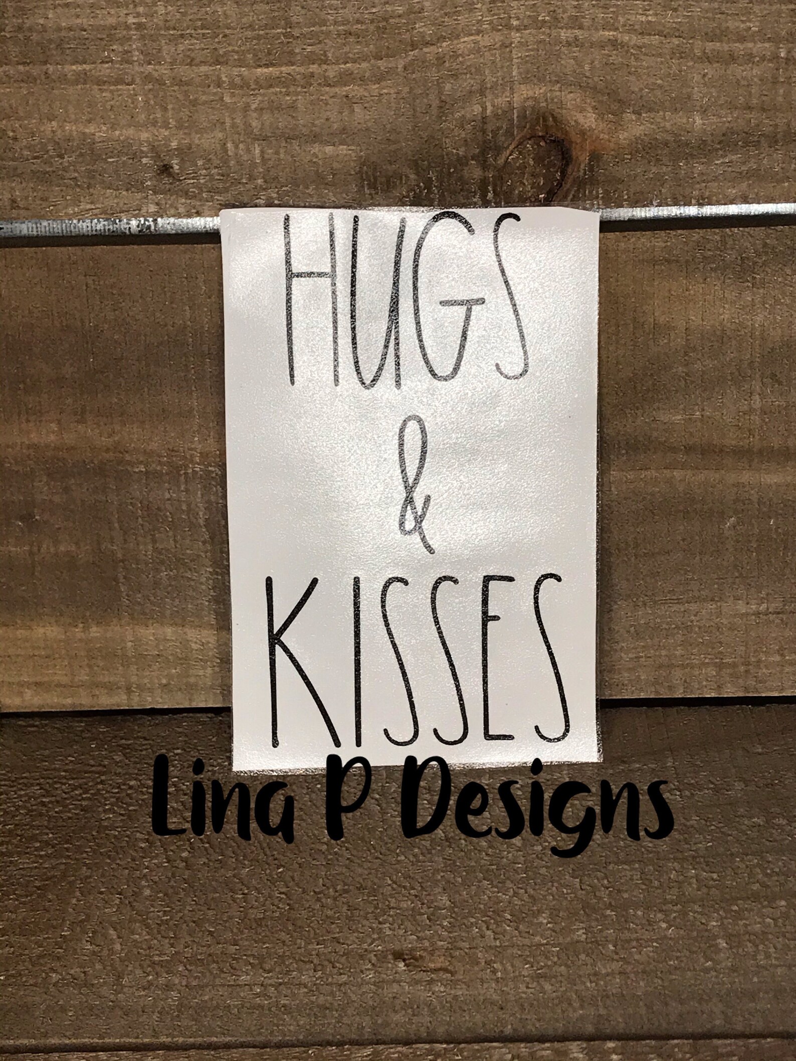 Rae Dunn Valentine Inspired Farmhouse Hugs & Kisses Vinyl - Etsy