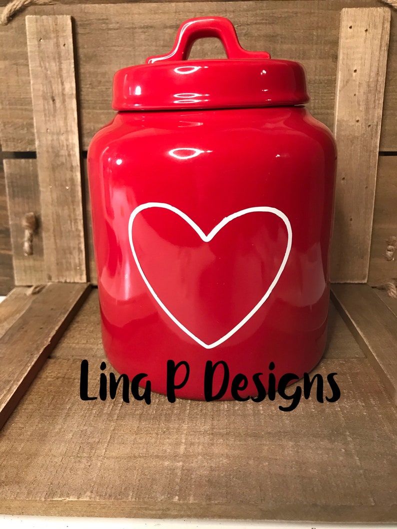 Rae Dunn valentine inspired Farmhouse Valentines Day heart | Etsy