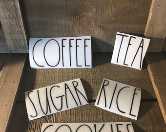 Spooky Rae Dunn Inspired Vinyl Sticker Halloween Farmhouse - Etsy