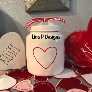 Rae Dunn Valentine Inspired Farmhouse Valentines Day Heart Vinyl Decal ...