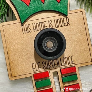 Elf Surveillance /noth Pole Santa Cam Ornament/christmas Ornament for ...