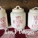 Rae Dunn Valentine Inspired Farmhouse Happy Valentines Day Candy Hearts ...