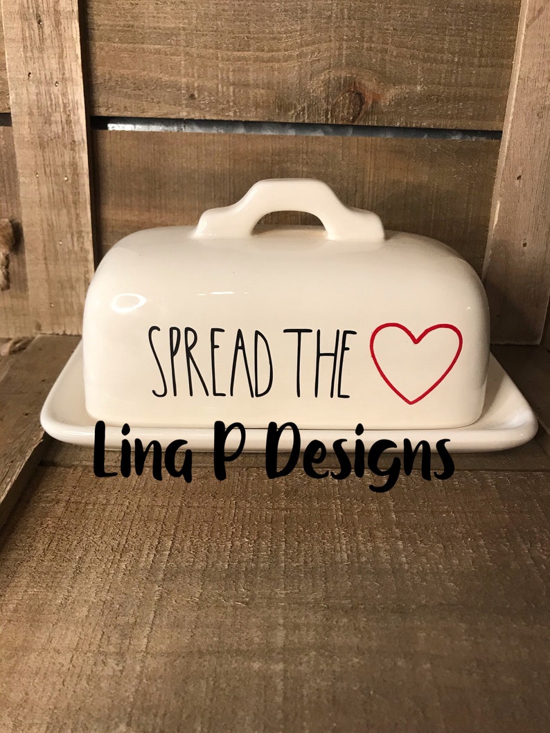 Rae Dunn valentine inspired Farmhouse heart spread the love | Etsy