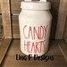Rae Dunn Valentine Inspired Farmhouse Candy Hearts Vinyl Decal - Etsy