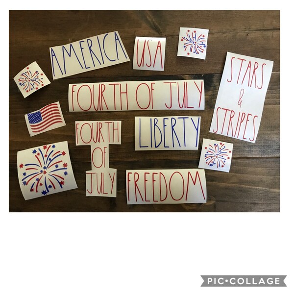 Fourth of July Rae Dunn Decal - Etsy