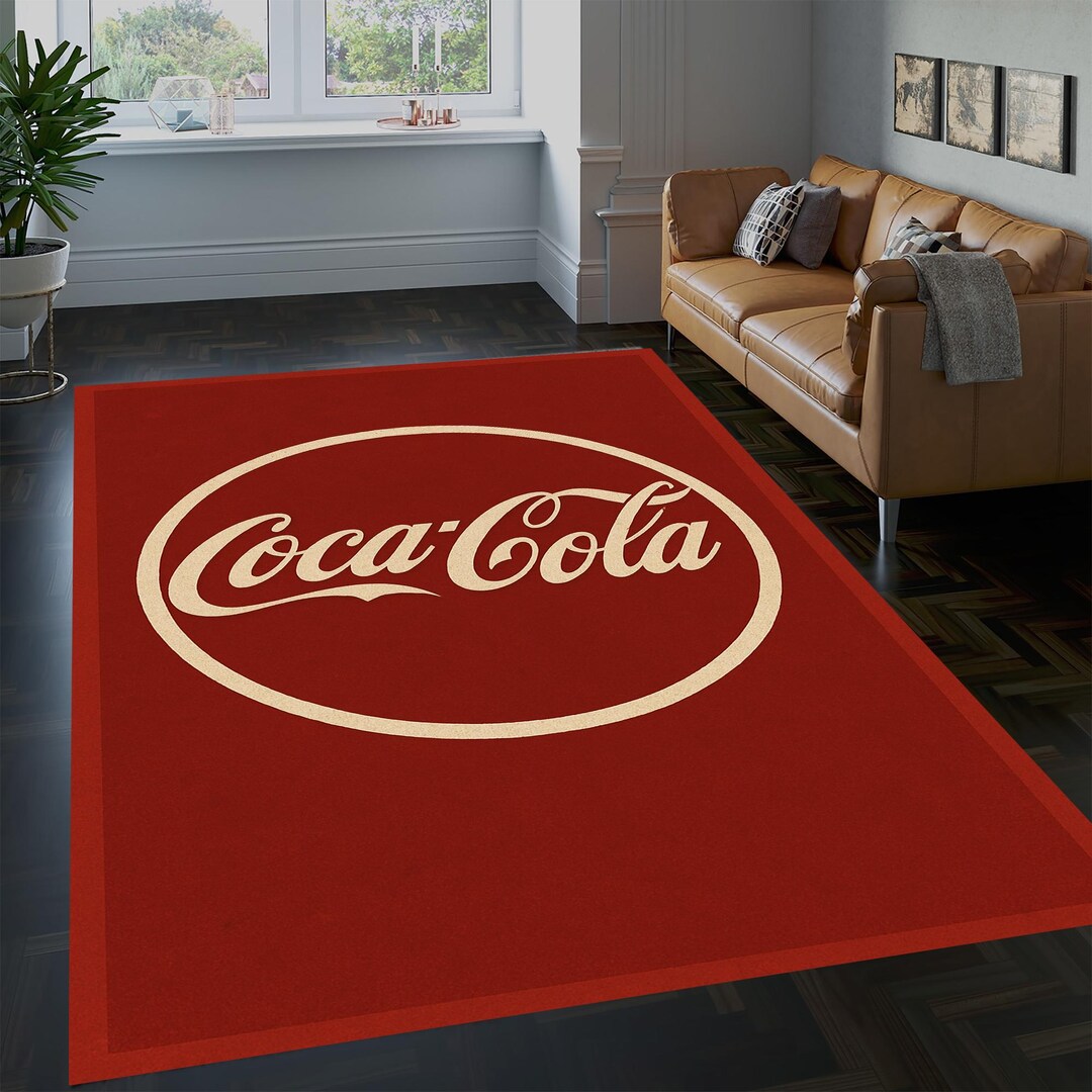 Coca Cola Rug, Coke Carpet, Coca Cola Logo Rug, Coca Cola Decor ...