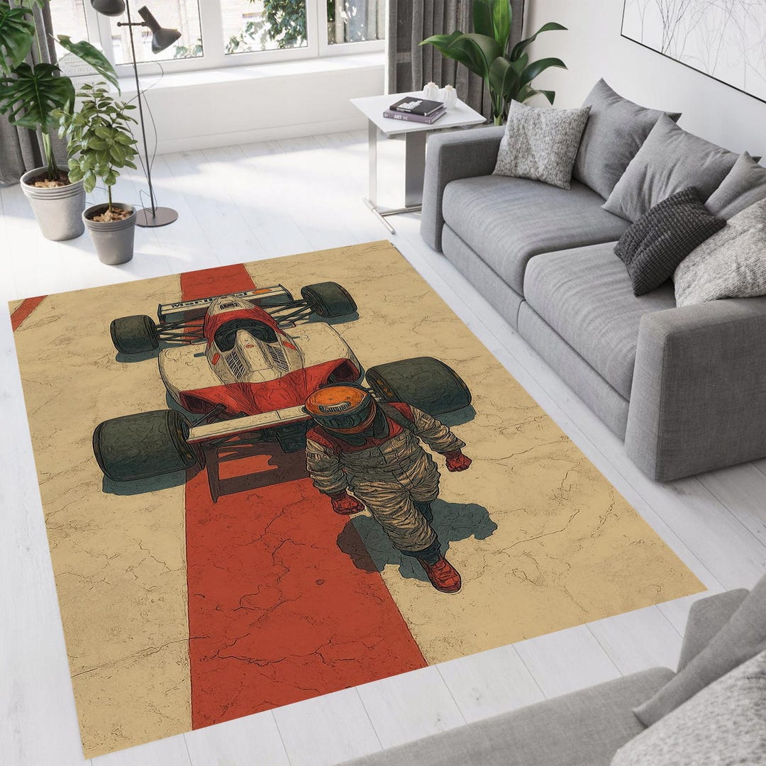 Formula 1 Rug, Race Car Carpet, F1 Driver Decor, Motorsport Rug, Racing ...