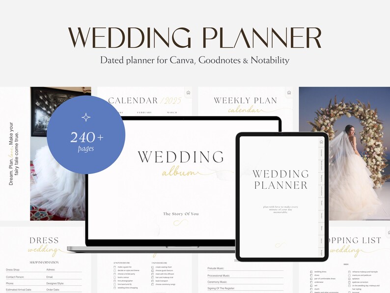 Wedding Planner Book, Wedding Planner Printable, Wedding Planning Book ...