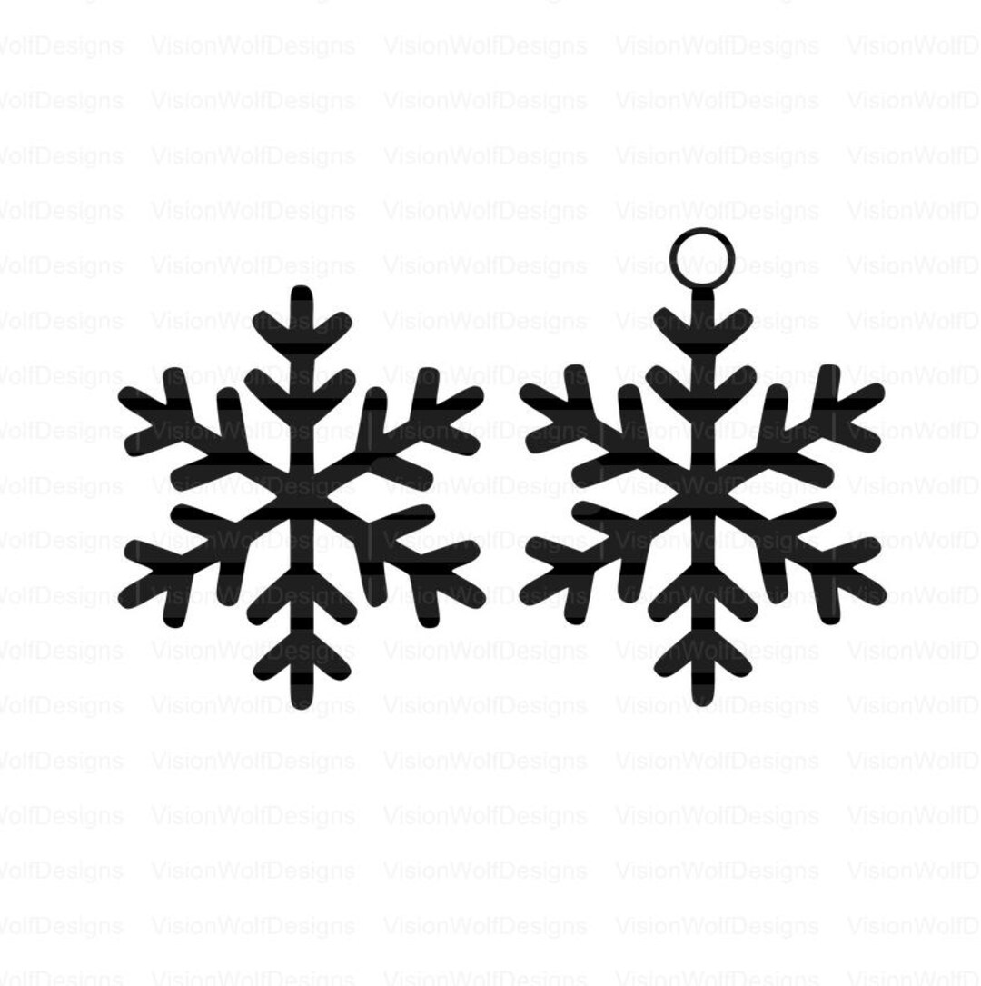 Snowflake Ornament SVG Bundle | Christmas Snowflake Cut Files | With ...