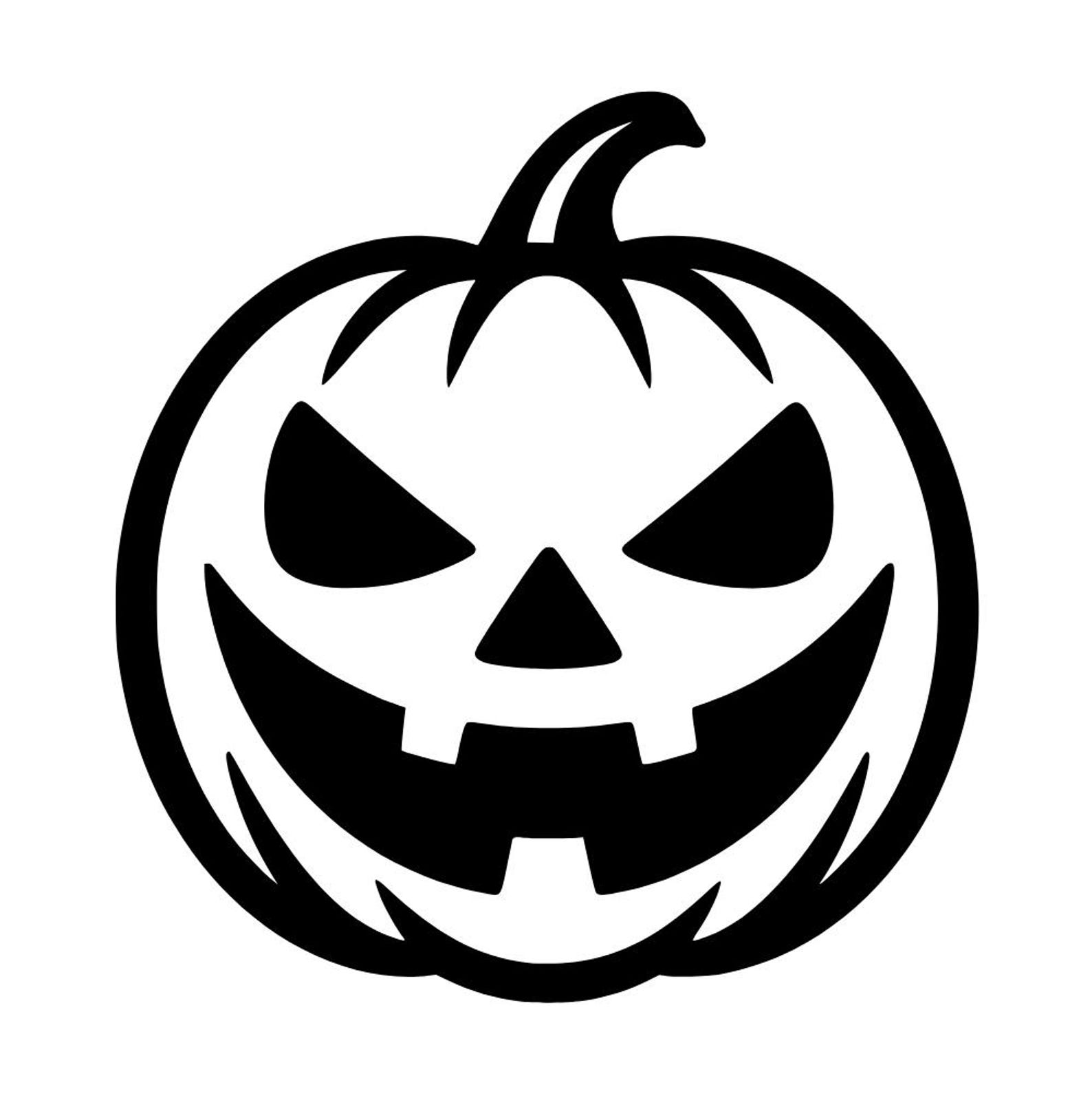 Jack O Lantern Pumpkin Svg Png Pdf Eps Dxf – Halloween Cutting File for ...