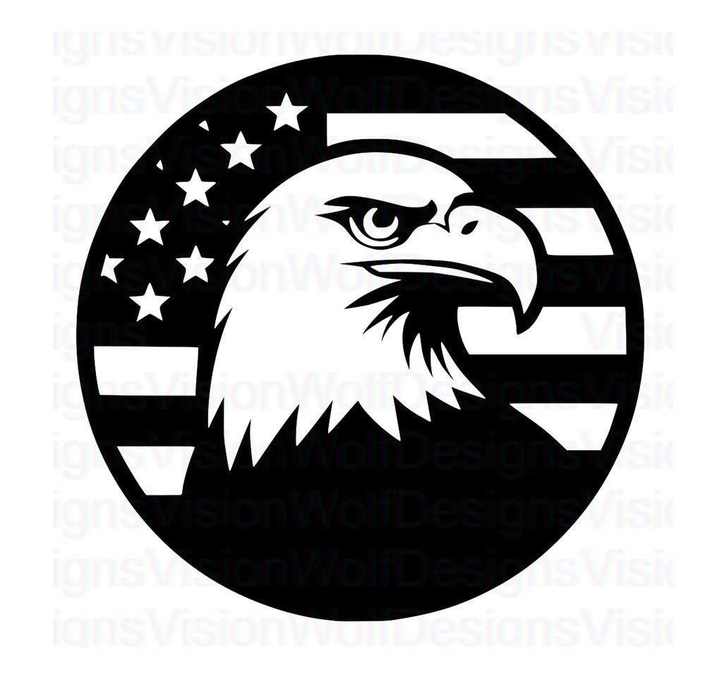 American Eagle Flag SVG | Patriotic USA Design for Veterans Day ...