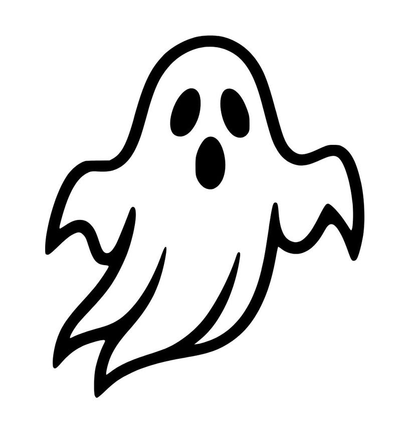 Ghost SVG | Cute Halloween Ghost Clipart | Spooky Ghost Silhouette ...