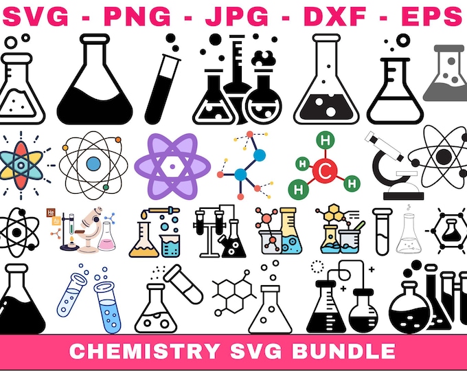 Chemie SVG Bundle, Chemie PNG Bundle, Chemie Clipart, Chemie SVG ...