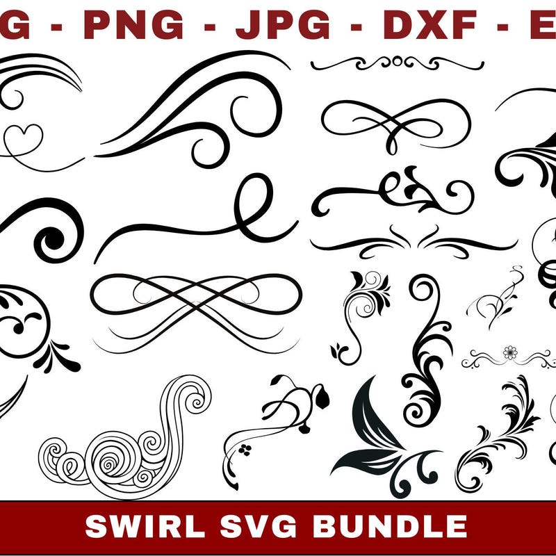 Flourish Svg - Etsy
