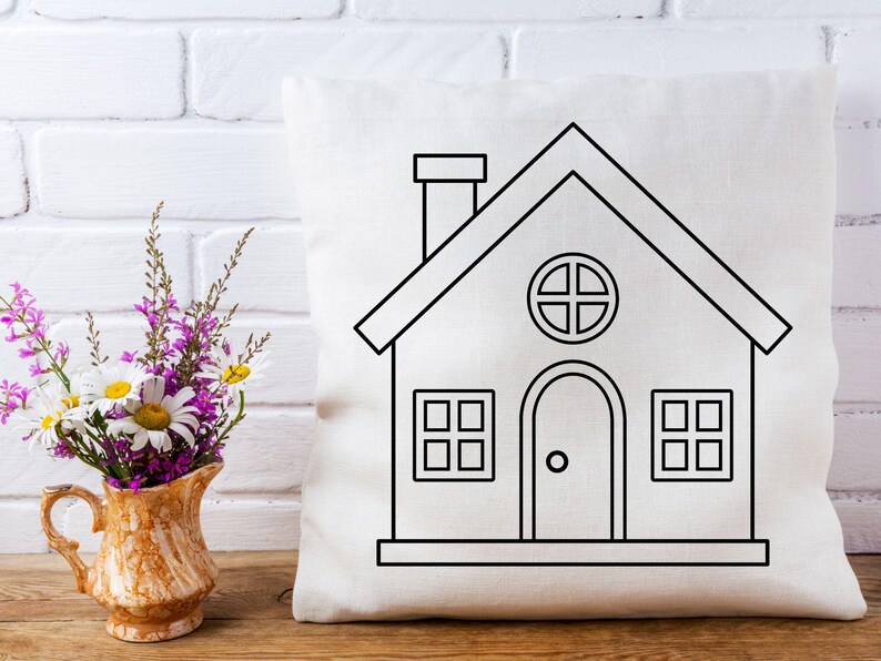 House SVG Bundle, Scandinavian Tiny Home Outline (digital Download) - Etsy