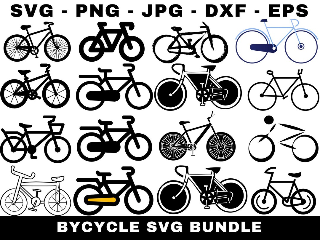 Bicycle SVG Bundle, Bicycle PNG Bundle, Bicycle Clipart, Bicycle SVG ...