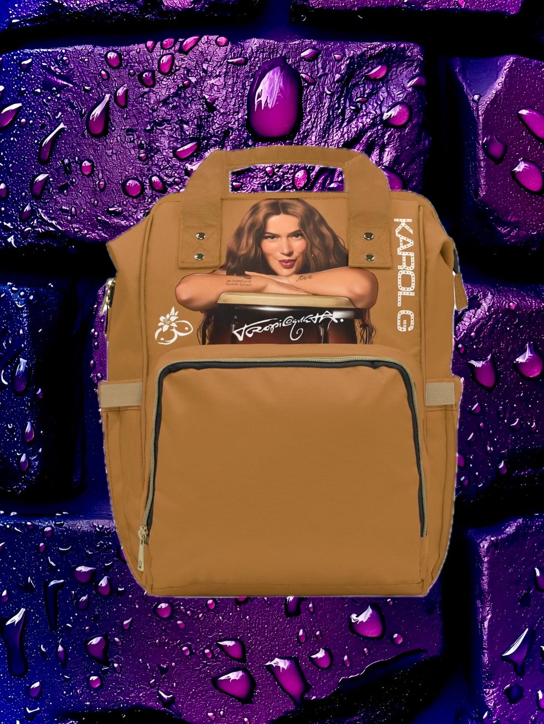 Tropicoqueta La Diaper Backpack Del FKN VERANO ROSA, Karol G,new Music Album Merch, Latin Music ...