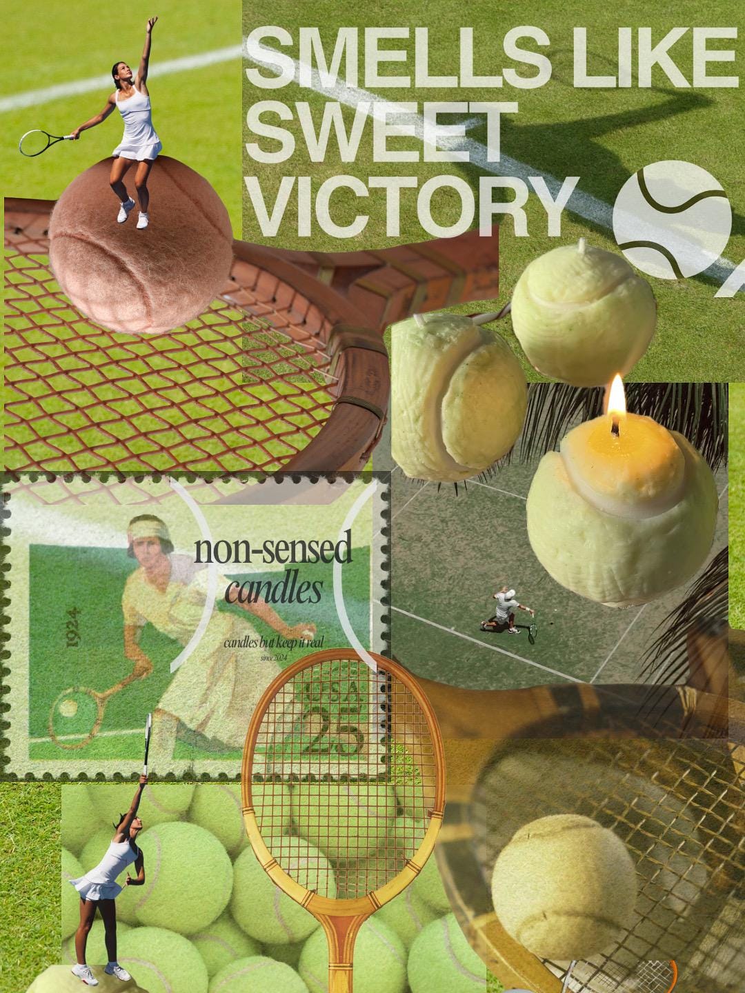 Set of 3 Tennis Ball Soy Wax Candles: Sports Lover Gift in Repurposed ...