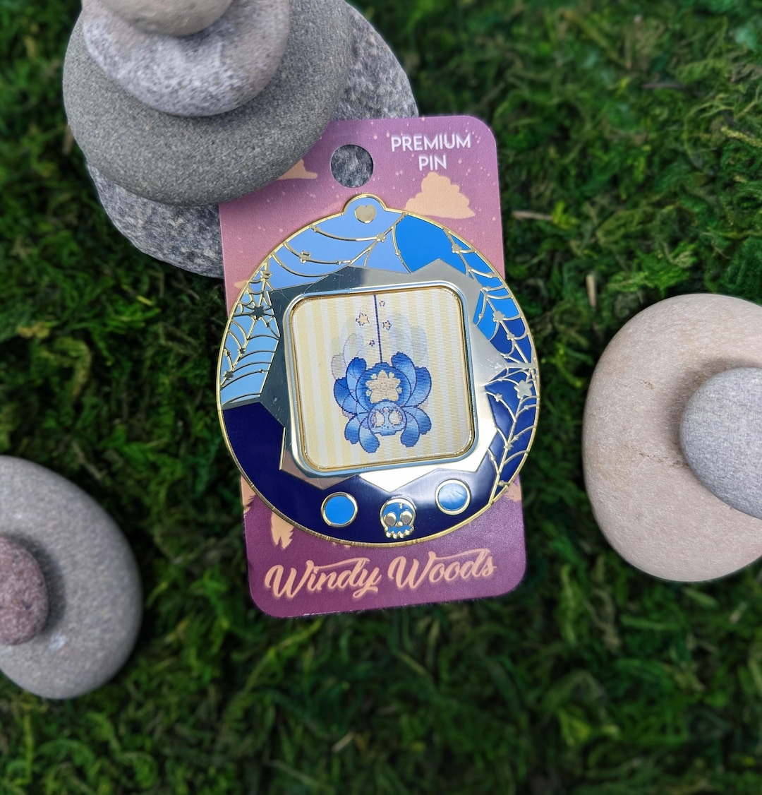 Cosmo Spider Tamaghostchi Enamel Pin - Etsy