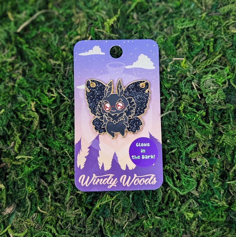 Mothman Enamel Pin - Etsy