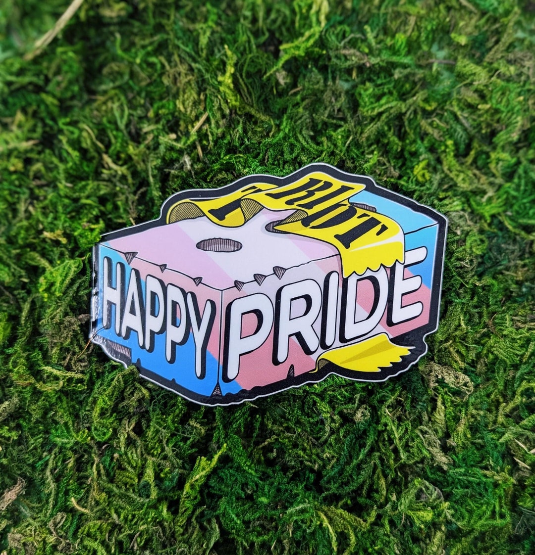 Trans Pride Riot Brick Sticker - Etsy