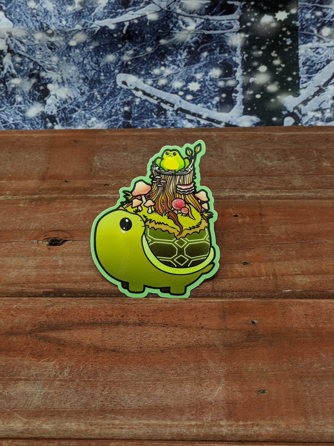 Marsh Turtle Biome Sticker - Etsy