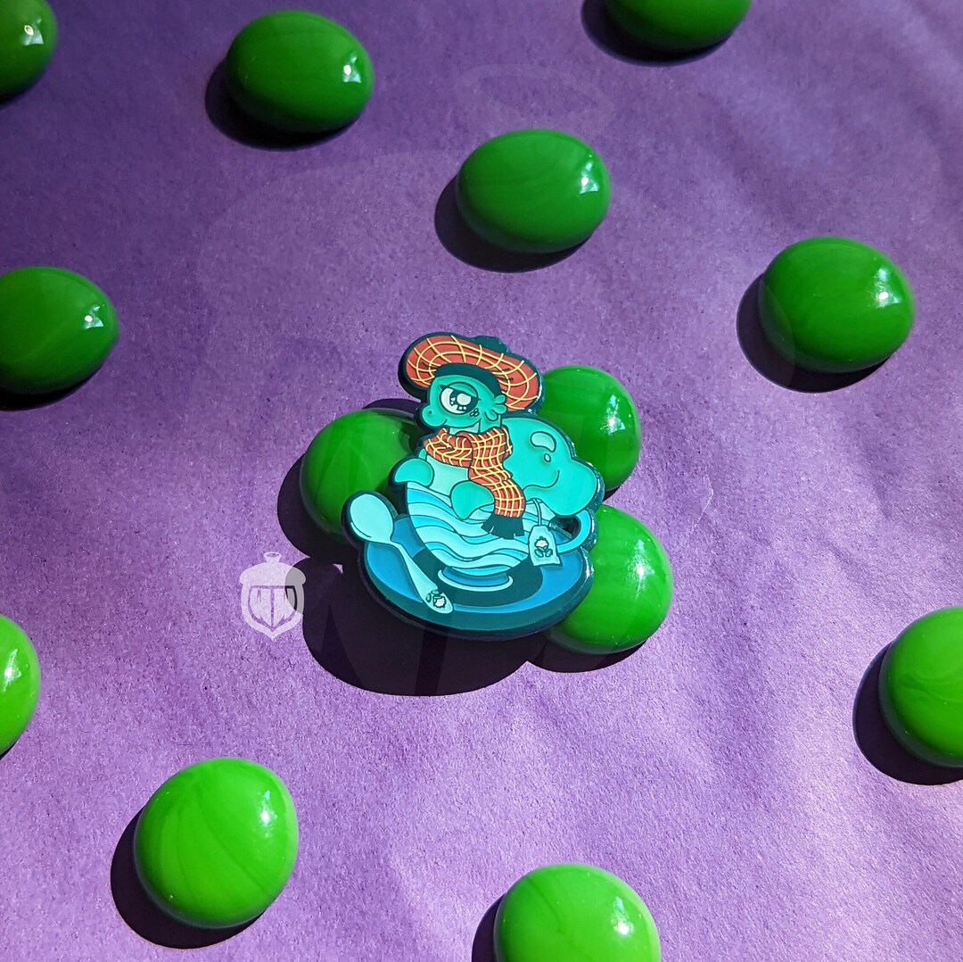 Nessie Ness Tea Enamel Pin - Etsy
