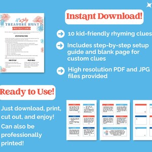 4th of July Treasure Hunt: Patriotic Rhyming Clue Game (digital ...